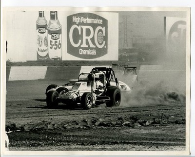 Ron Rea #7 CRA Sprint Car Photo 8"x10" Sliding Ascot Park | eBay