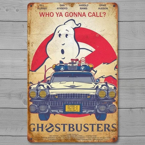 Ghostbusters Who Ya Gonna Call? 8 x 12 Vintage Novelty Metal Sign Made ...