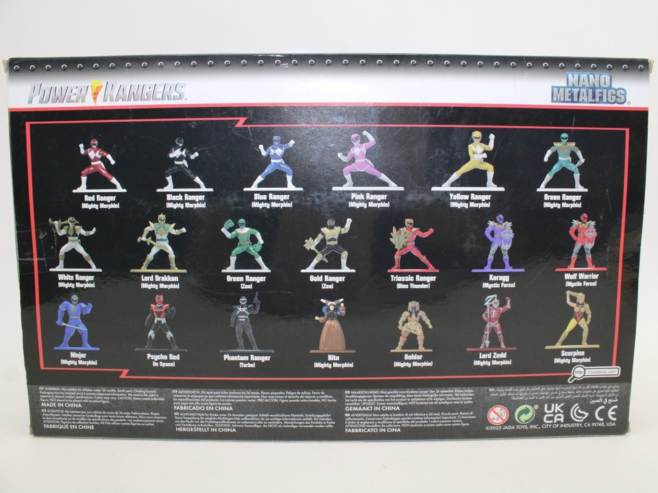Jada Toys Power Rangers Nano Metalfigs Diecast Action Figures NIB | eBay