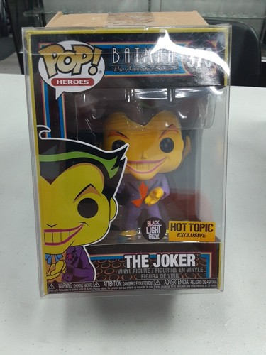 Funko Pop! The Joker Batman DC Blacklight Hot Topic Exclusive # 370 w ...