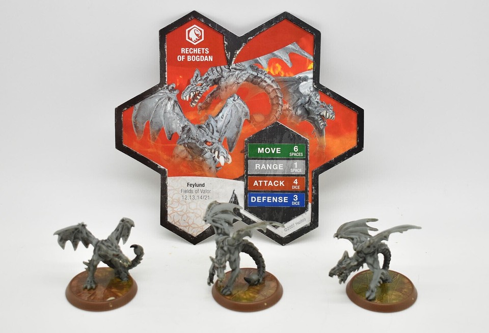 Heroscape Figures With Cards Flagbearers + Dragons Zombies + Many More ...