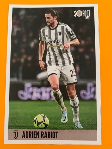ADRIEN RABIOT (JUVENTUS) RARE 2023 FOOTBALL ROOKIE CARD SO FOOT ...