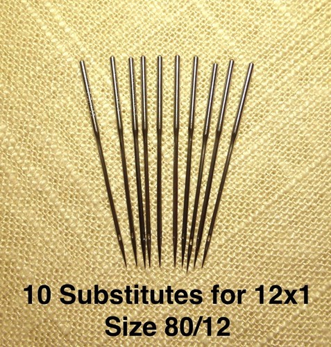 Needles 46x1 Size 80 Sub. for 12x1 Singer 12 & most Transverse Shuttle ...