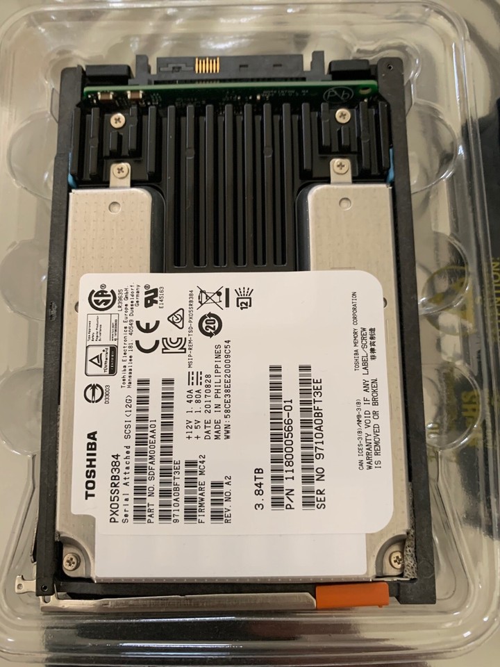 EMC UNITY 005052584 D3F-2SFXL2-3840 EMC Unity 3.84TB SSD Disk Drive ...