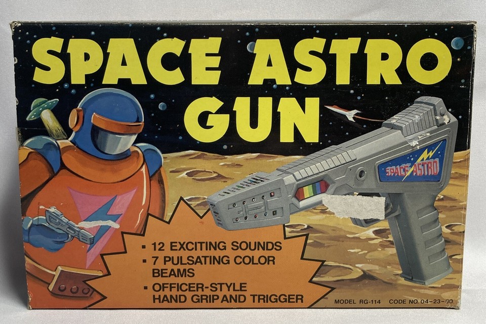 Vintage 1980s Space Astro Gun! Rare! Lights and sounds! Hong Kong | eBay