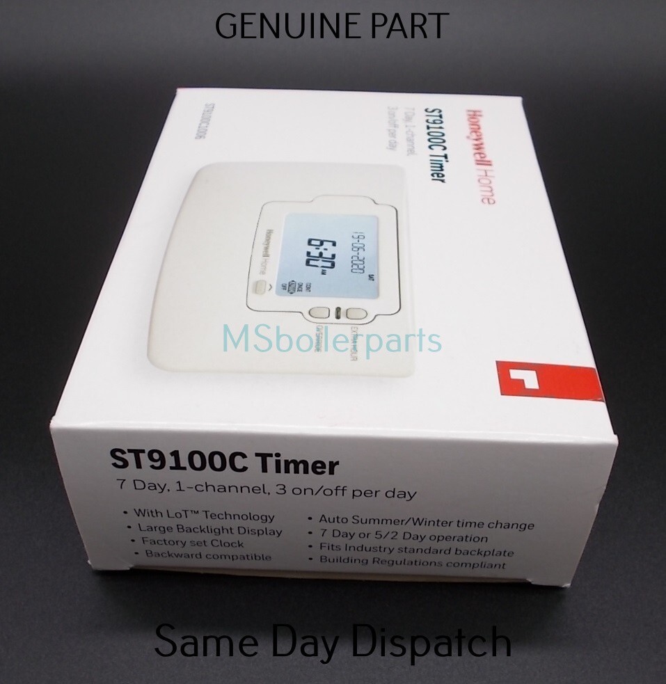 Honeywell ST9100C 1006 Timer Programmer 7 Day 1 Channel Boiler Heating ...