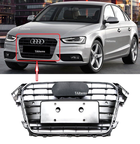 FRONT RADIATOR CENTER GRILLE FITS AUDI A4 8K2 B8 2012-2015 FACELIFT | eBay