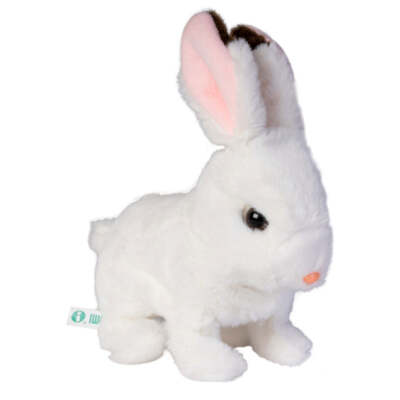 Battery Operated Bunny Animated Pet Toy Featuring Cute Realistic ...
