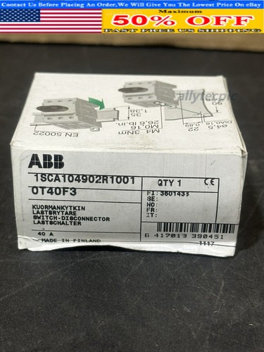 New ABB OT40F3 1SCA104902R1001 40A Disconnector Free Shipping | eBay