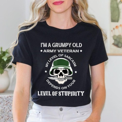 Veteran Shirt Grumpy Old Army Veteran Funny Veteran Unisex T Shirt | eBay