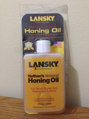 Lansky Nathan's Knife Blade Sharpening Honing Bench Stone Oil Large 4 ...