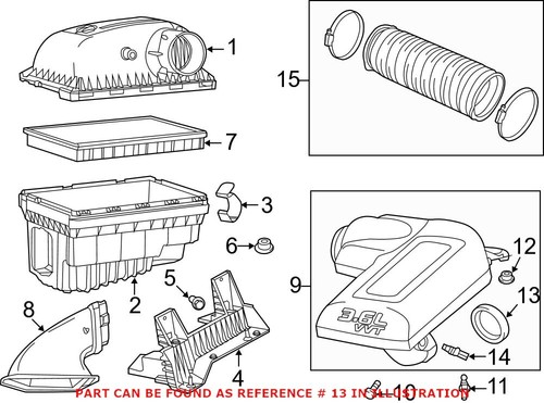 Genuine OEM Engine Air Intake Resonator Seal for RAM 68105185AA | eBay