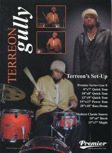 2007 Print Ad of Premier Gen-X Drum Kit Modern Classic Snare w Terreon ...