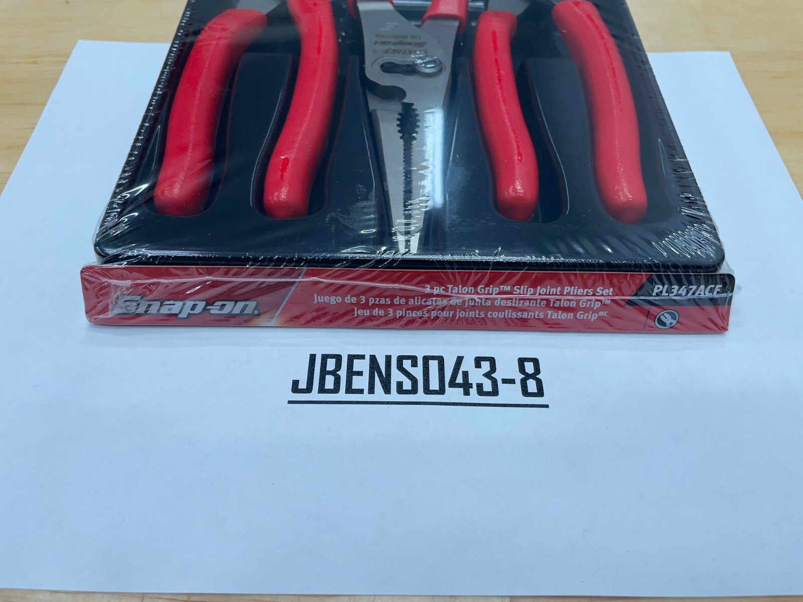 Snap-on Tools USA NEW RED 3pc Soft Grip Slip Joint Pliers Lot Set ...