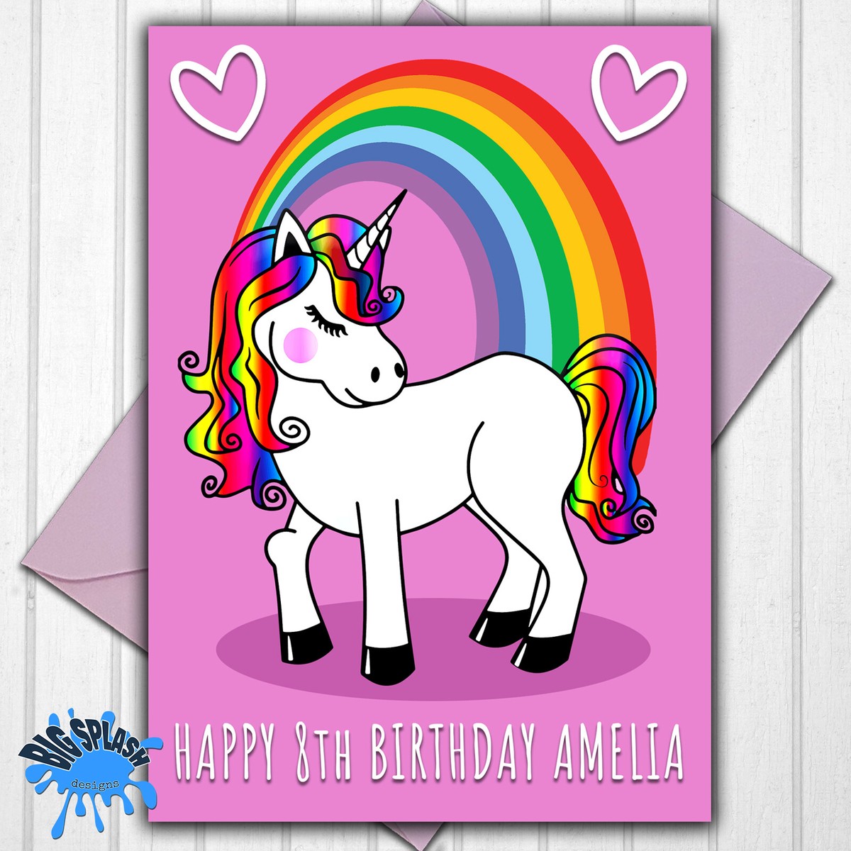 Unicorn Happy Birthday Cards Printable Editable Happiest Unicorn