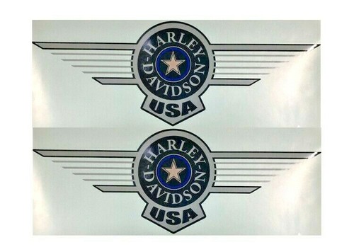 Gas Tank Decals Harley Fatboy Silver Blue Stickers Softail Custom ...