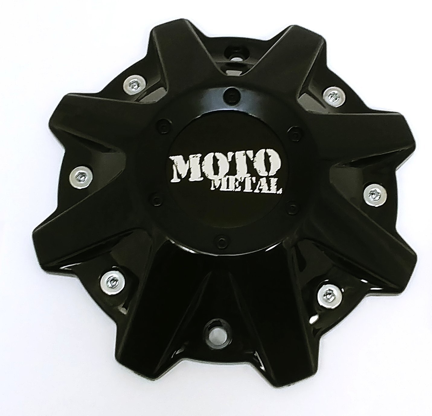 4 Moto Metal Gloss Black Wheel Center Hub Caps for 5/6/8Lug MO970 MO201 ...