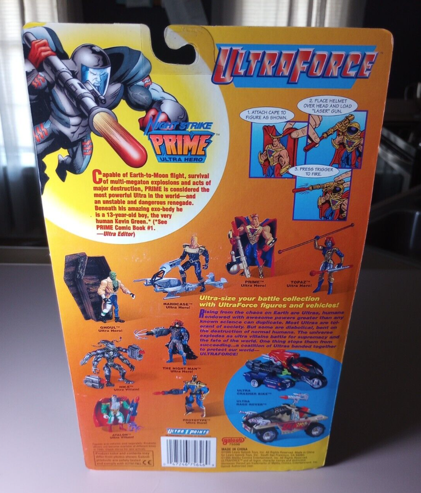 1995 Galoob ULTRAFORCE Night Strike Prime #11 MALIBU COMICS! Action ...