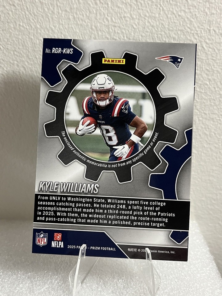 Kyle Williams 2025 Panini Prizm Rookie Gear Patch #RGR-KWS (RC ...