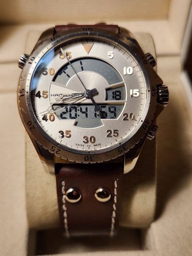 Hamilton Khaki Pilot Flight Timer Quartz Watch | eBay