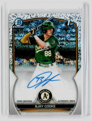 2023 Bowman Chrome 1st Auto Speckle Refractor #CPA-BCE Bjay Cooke /299 ...