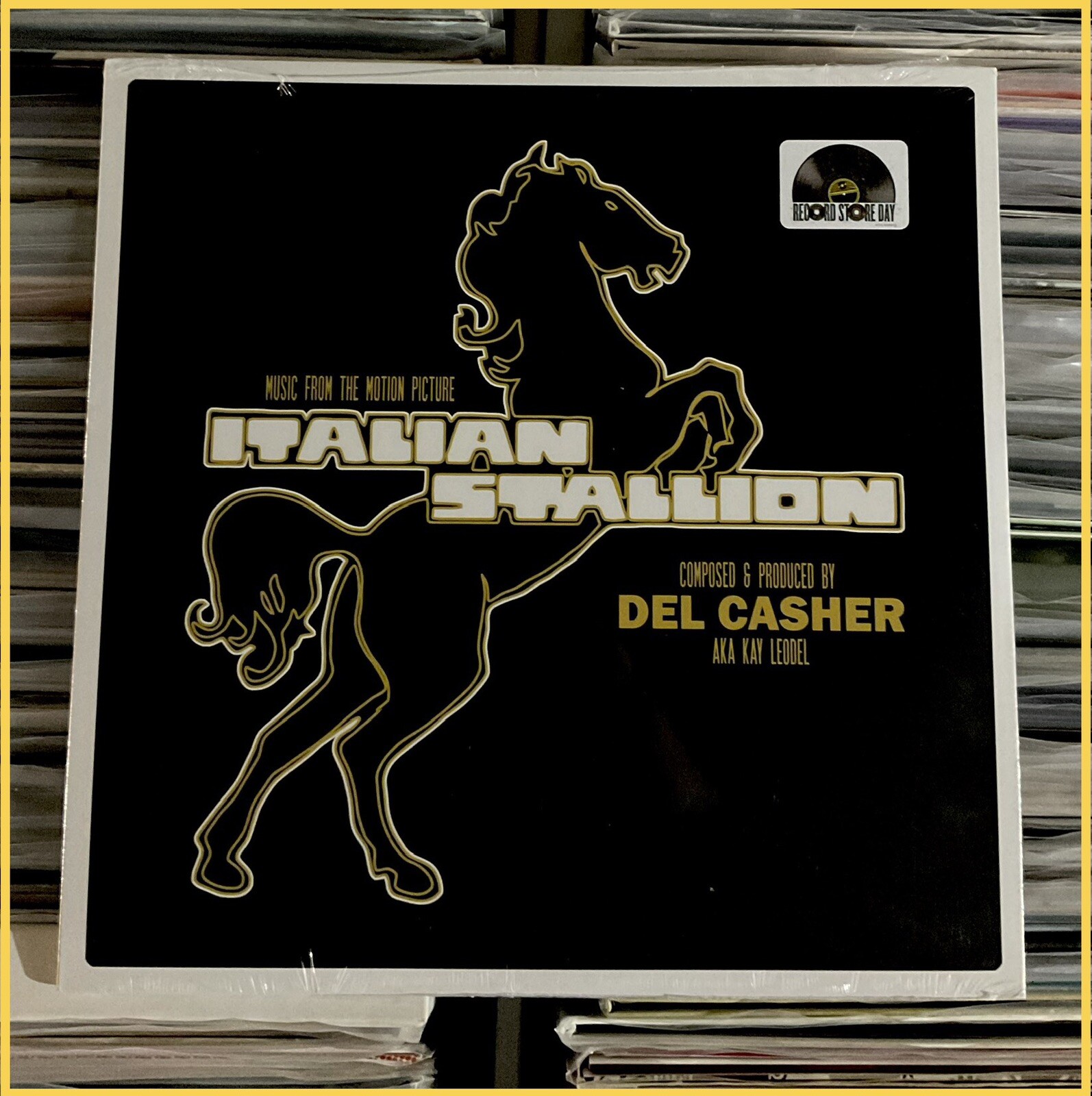 Italian Stallion OST By Del Casher LP On Vinyl Sly Stallone Wha Wha ...