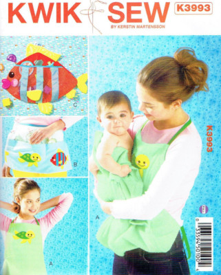 Baby Bath Aprons and Toy Bag Kwik Sew 3993 Sewing Pattern * | eBay