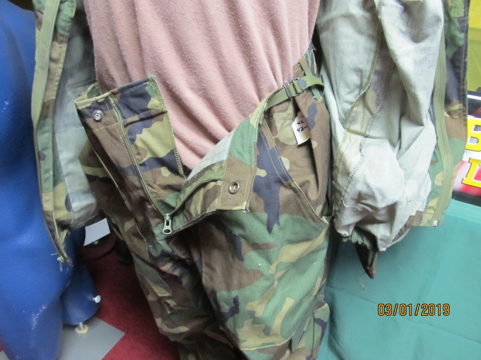 Military BDU Pants Jacket Coat Water Resistant Wind Chemical Resistant ...