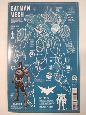 DC Comics DC: Mech #1 Dan Mora Batman Mech Blueprint Variant NM 9.4 | eBay