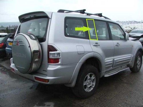 Mitsubishi Shogun Mk3 99-07 O/S Drivers Rear Quarter Glass Window 5 ...