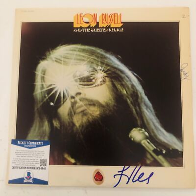 LEON RUSSELL Autograph Signed "S/T" Album Record LP Beckett ...