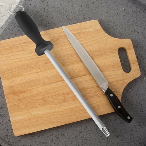 12'' Sharpening Rod Knife Sharpener Steel Rod Kitchen Tool Diamond ...