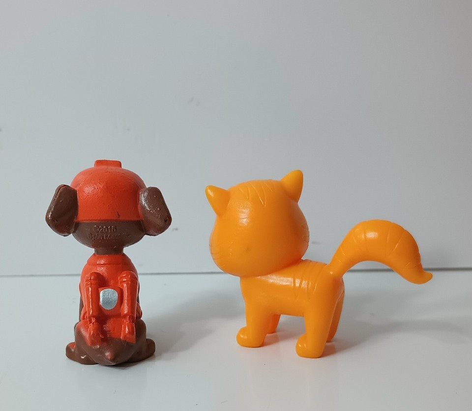 Paw Patrol Mayor Humdingers Orange Cat Kitten & Zuma Pup Dog Mini ...