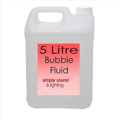 HIGH QUALITY BUBBLE FLUID LIQUID 1 x 5 LITRES 5L DELIVERED - PARTY DJ ...