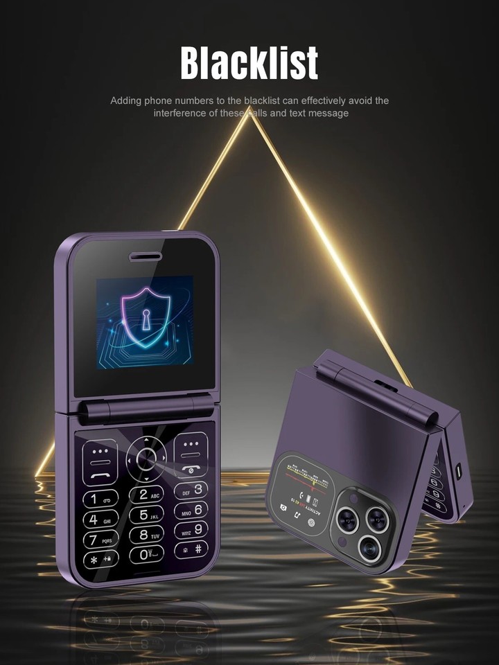 Unlocked SERVO 2024 New Mini Flip Mobile Phone Dial GSM Cellphones Dual ...