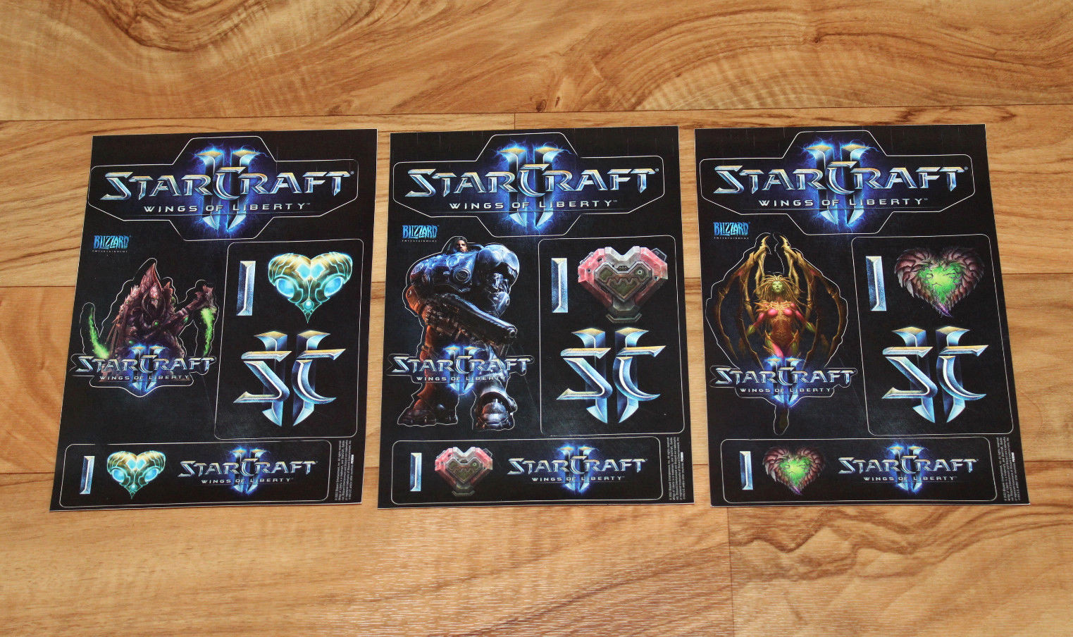 StarCraft II Wings of Liberty Rare Promo Sticker Set Blizzard 2010 ALL ...