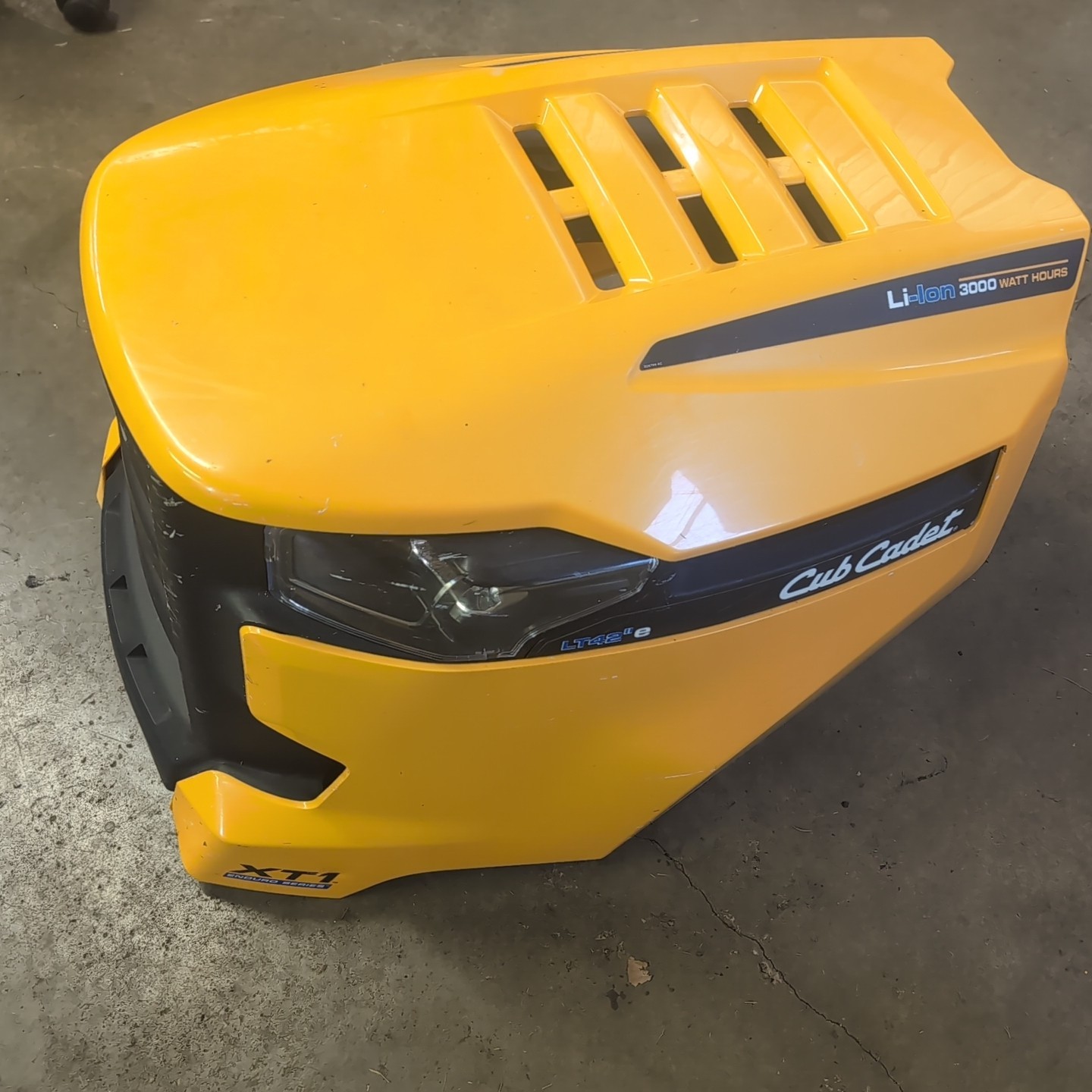 Cub Cadet XT1 E Lithium Hood Assembly Used | eBay