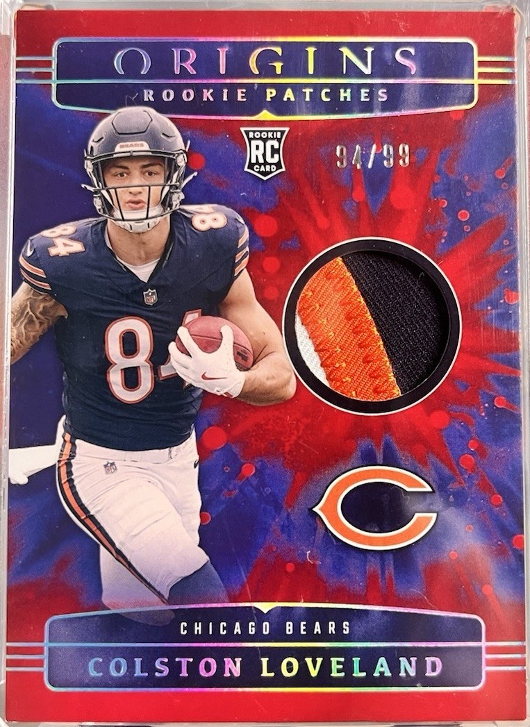2025 Panini Origins - Rookie Patches Colston Loveland #RPH-CLS Red /99 ...