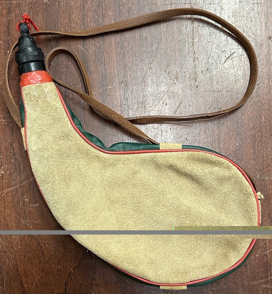 Spanish Bota Bag Water Canteen 1 Liter Rugged Leather Suede Skin Spain ...