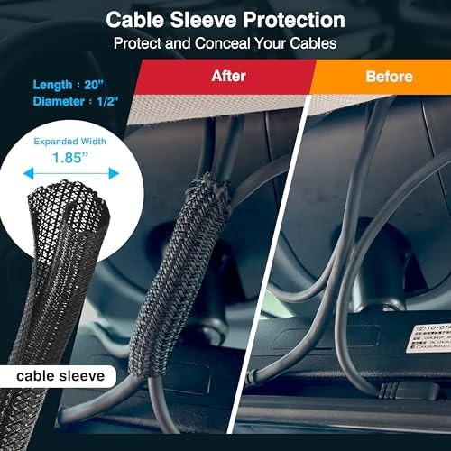 Dash Cam Cable Management Kit Auto Trim Tool Clips Adhesive Ties | eBay