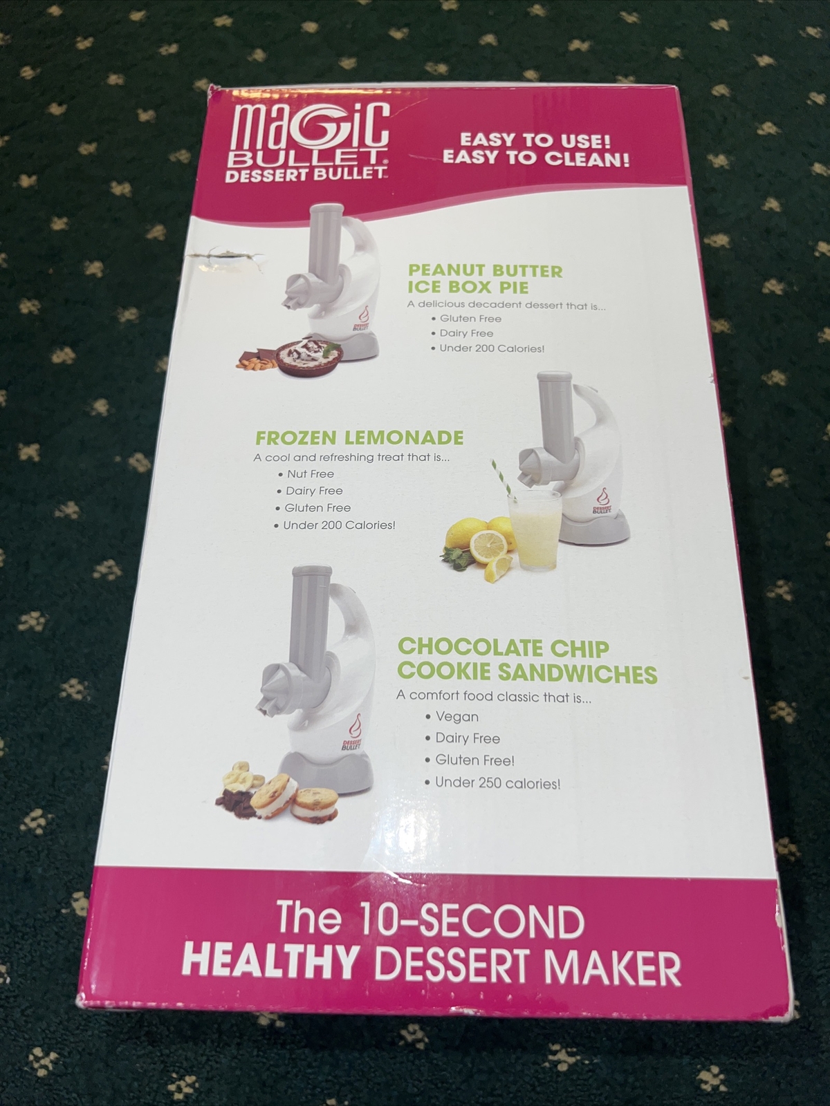 Magic Bullet Dessert Bullet Blender 10 Second Healthy Dessert Maker DB ...