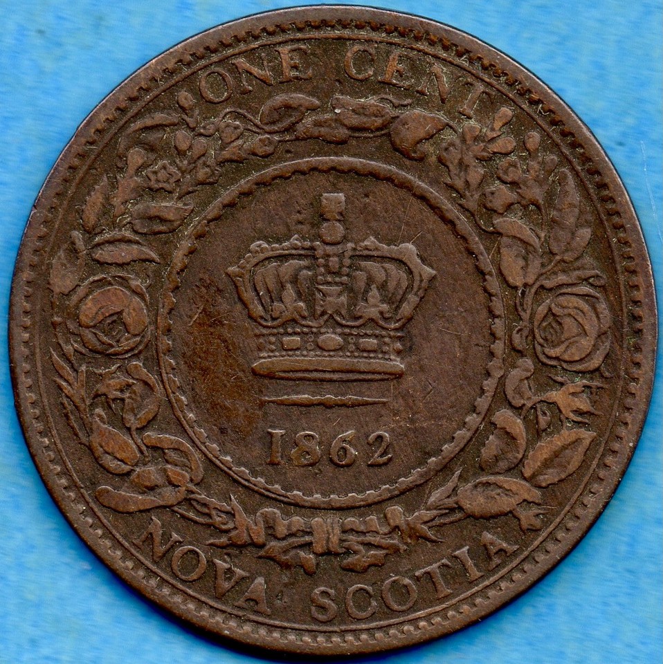 Canada Nova Scotia 1862 1 Cent One Large Cent Coin - Very Good+ | eBay