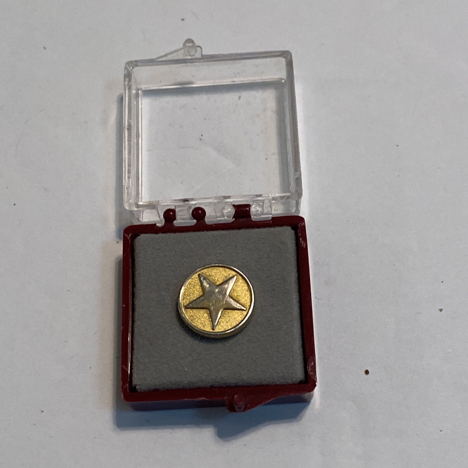 Vintage Military Star Insignia Shoulder Pin Jones Button With Case T1 ...