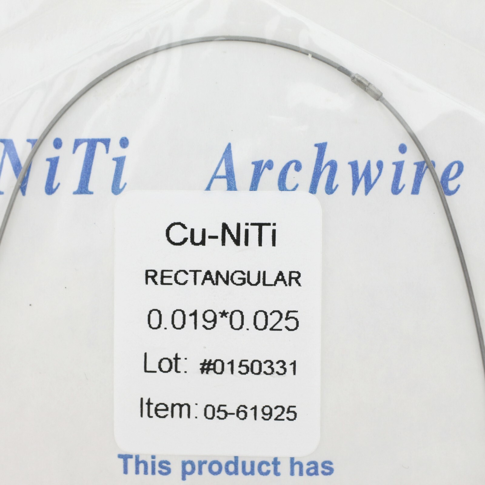 Orthodontic Copper NiTi Arch Wire With Stop Thermo CuNiTi 013 014 017* ...