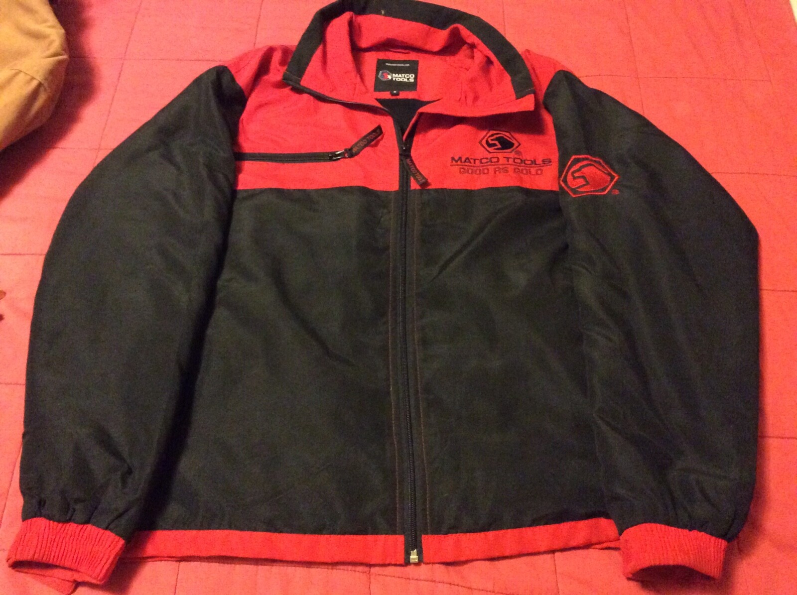 Matco Tools Good As Gold Men’s Embroidered Jacket Red… - Gem