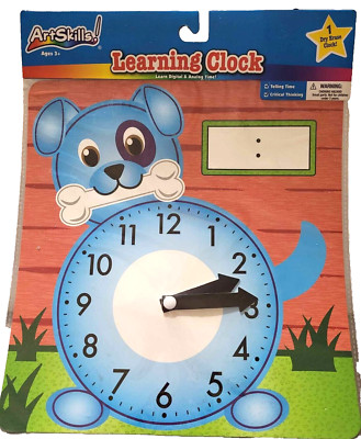 Art Skills! - Learning Clock - Dog | eBay
