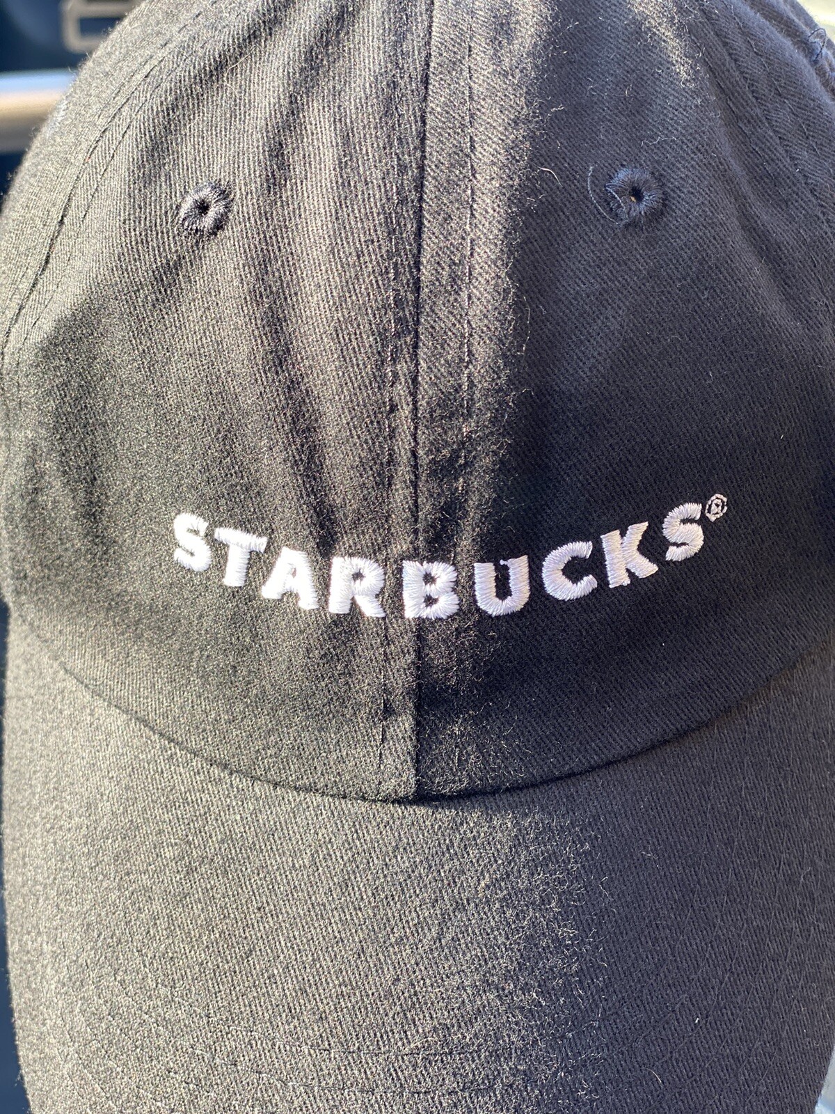 Starbucks Employee Hat Black White Coffee Cap Uniform… - Gem