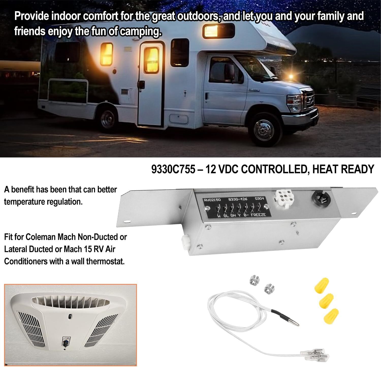 9330C755 Box A/C Control Assembly Kit for Coleman Mach 15 RV Air ...