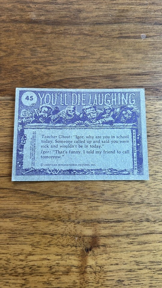 1973 O-Pee-Chee You'll Die Laughing Ring around the collar! #45 | eBay