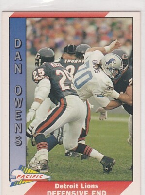 Dan Owens Lions Defensive End 1991 Pacific Card # 142 Near-Mint | eBay